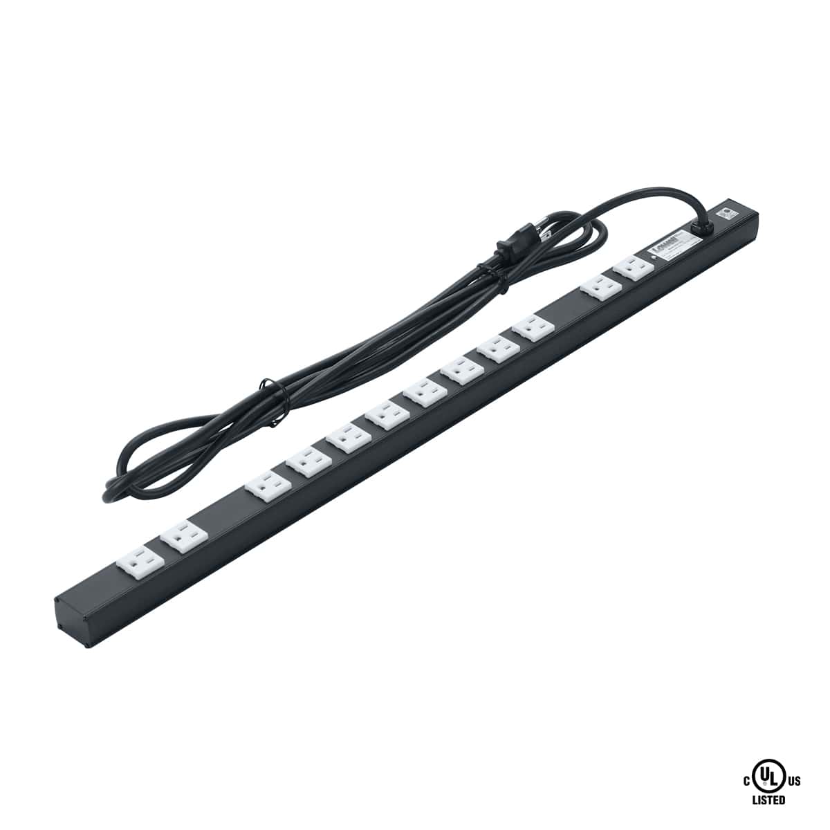 32" Power Strip | 12 (15A) Outlets, Basic Surge Suppression