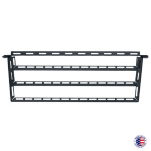 19 inch rack mount cable bars, straight or offset, stackable