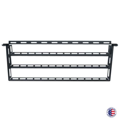 19 inch rack mount cable bars, straight or offset, stackable