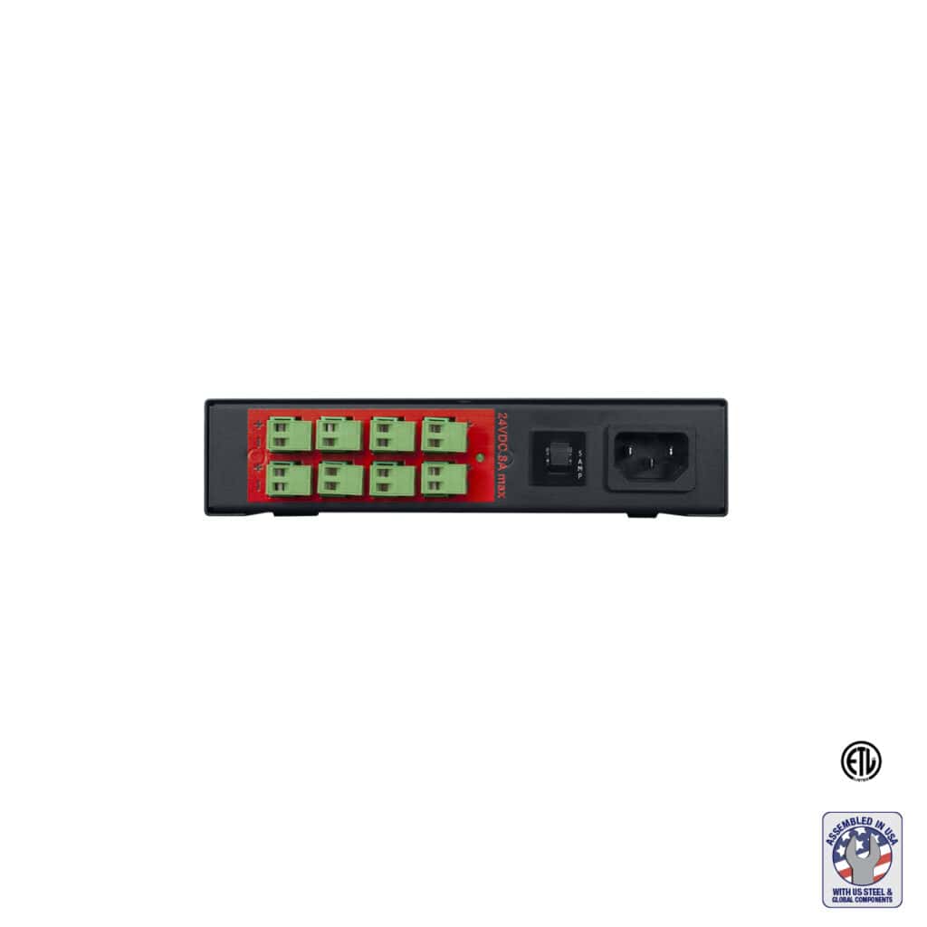 DC Power Distribution, 8 Output (24VDC) | Lowell Manufacturing