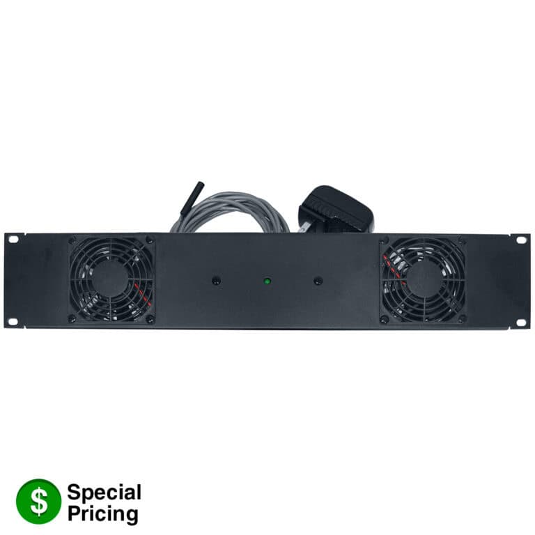 Rack Panel with Two Fans, Universal Input Voltage | Lowell Manufacturing
