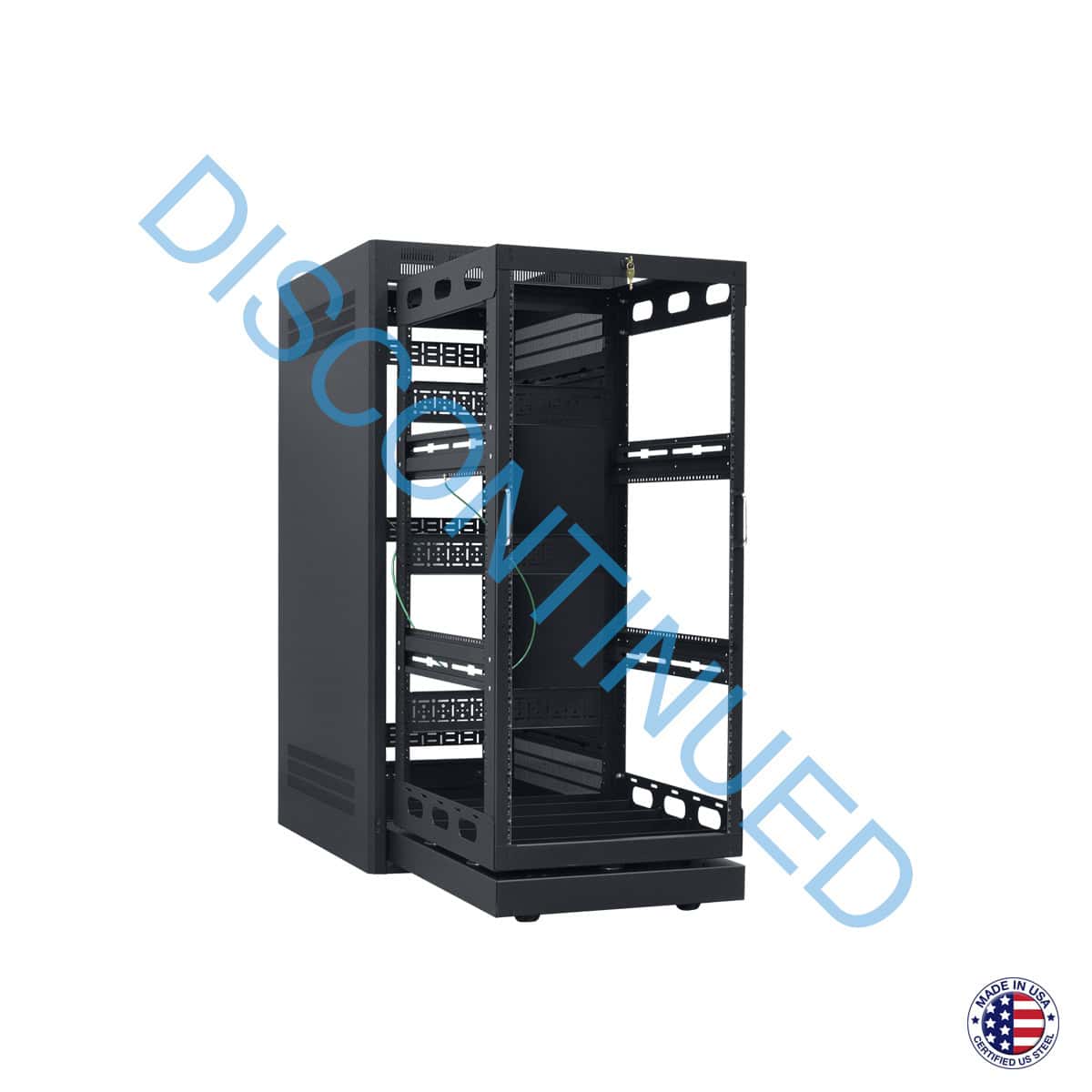 Host Cabinet with Rollout/Rotating AV Rack | Lowell