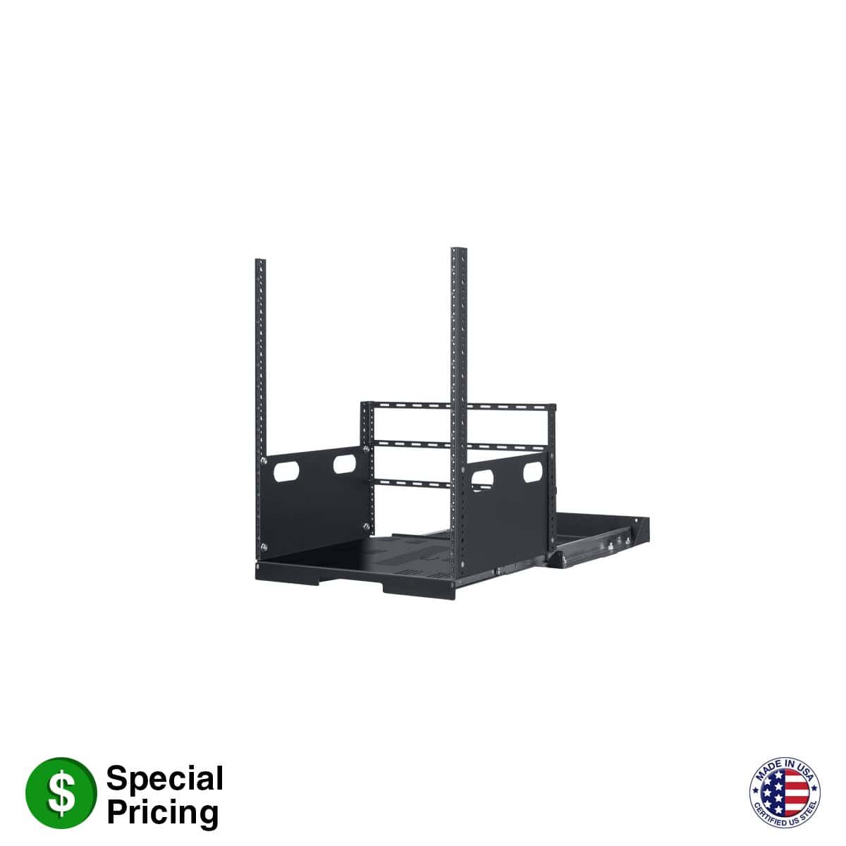 Slide out AV rack | Lowell Mfg.