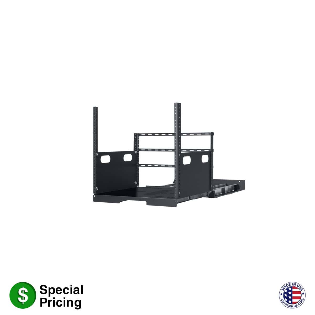 Sliding AV Rack | Lowell Mfg.