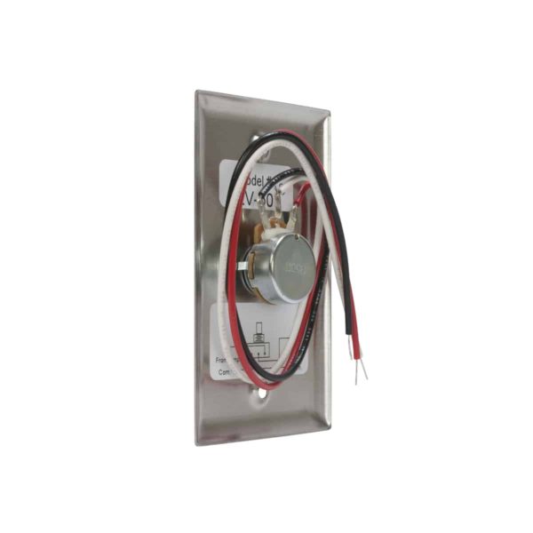 50 ohm Potentiometer with 1-Gang Standard Wall Plate, SS | Lowell ...