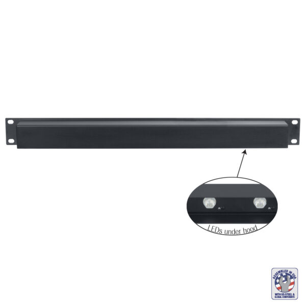 Front/Rear-Mount Rack Panel with LED Lighting | Lowell Manufacturing