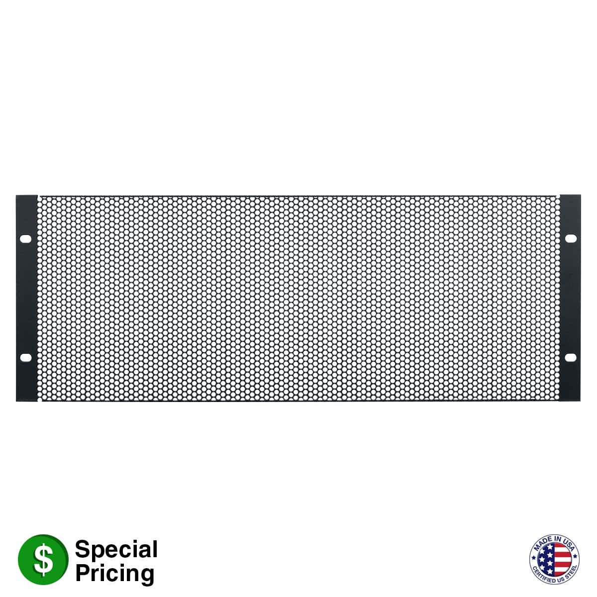 Steel Vent Panel with 63% Open Area (4U) | Lowell